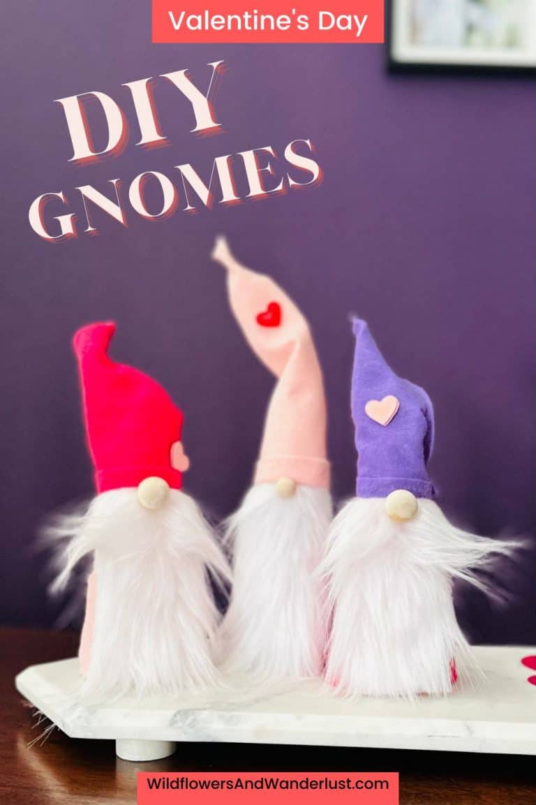 Simple DIY Valentine Gnomes to Brighten Your Home - Wildflowers and ...