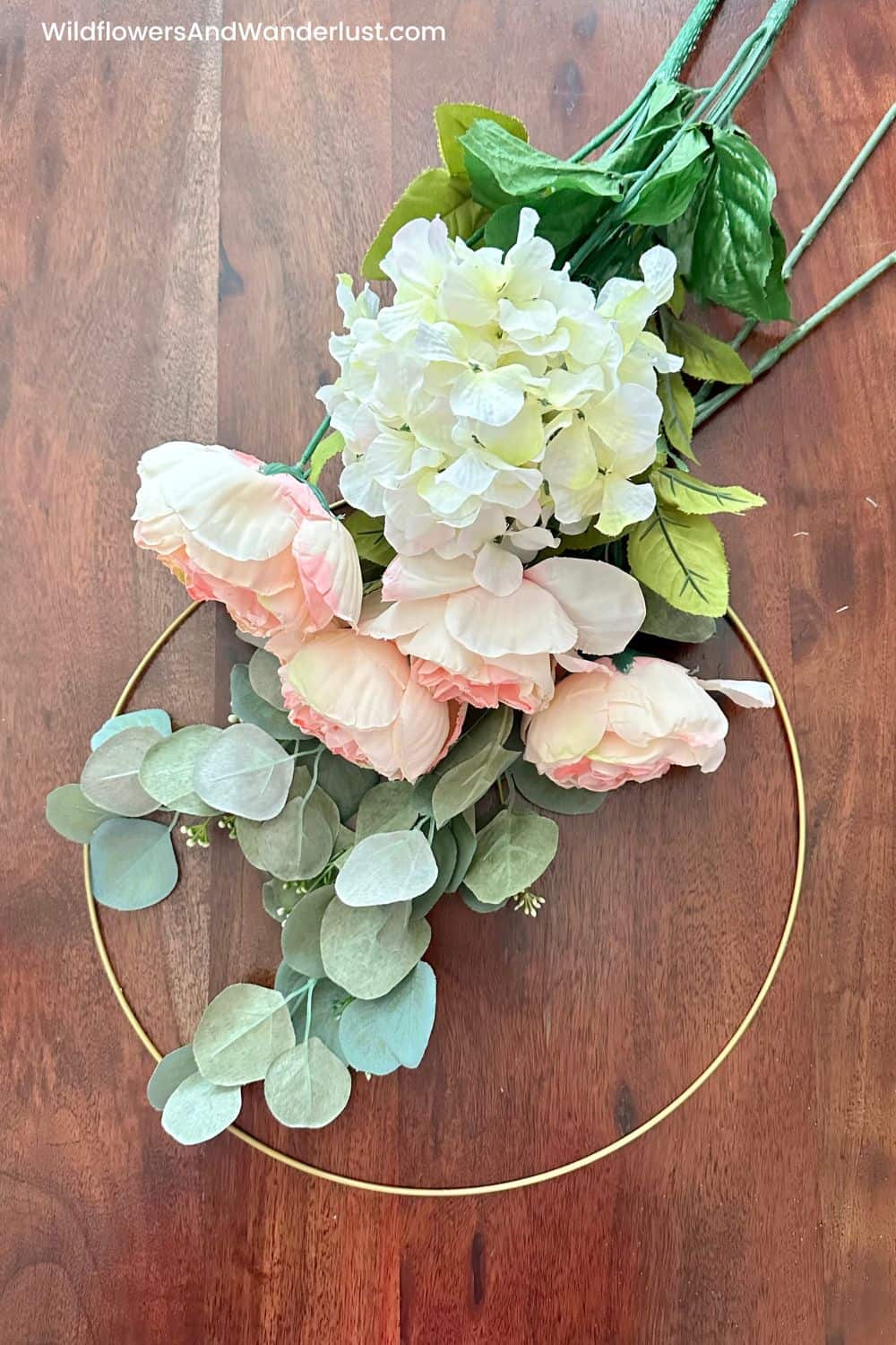 Easy DIY Dollar Store Spring Wreath - Wildflowers and Wanderlust