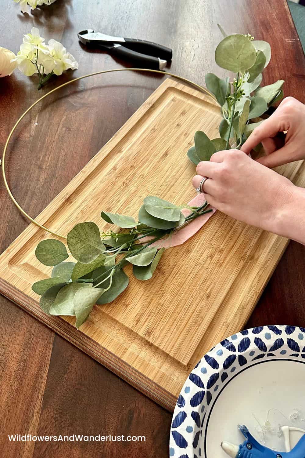 Easy DIY Dollar Store Spring Wreath - Wildflowers and Wanderlust